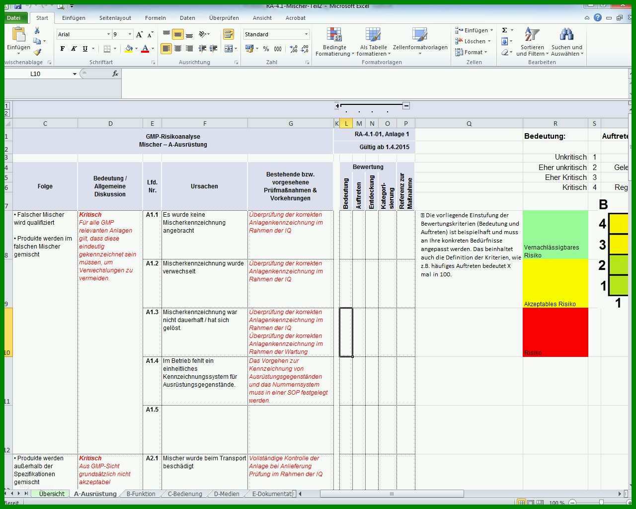 Beste 8 Risikobeurteilung Vorlage Excel Ulyory Tippsvorlage 282630 ... Beste 8 Risikobeurteilung Vorlage Excel Ulyory Tippsvorlage 282630 ...